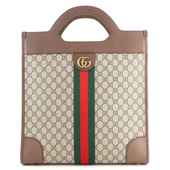 Gucci | Bags | Gucci Ophidia Cut Out Handle Bag Gg Coated Canvas Medium ...